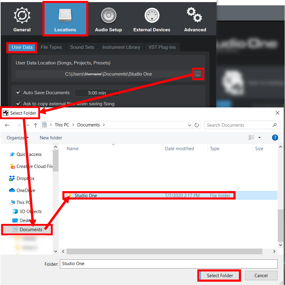 Studio One Pro 7: How do I back up my song files to another hard drive ...