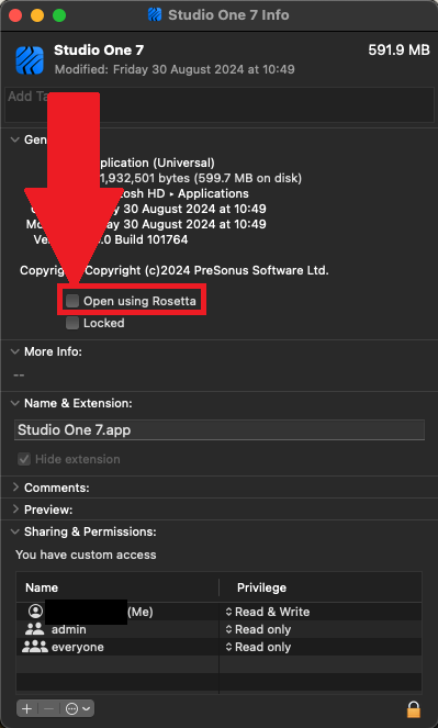 Studio One 7: How to switch from native Apple Silicon support to Rosetta mode – Knowledge Base ...
