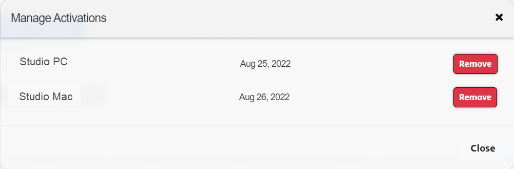 Studio One Pro 7: Manage Activation | Reset Activation | Remove ...