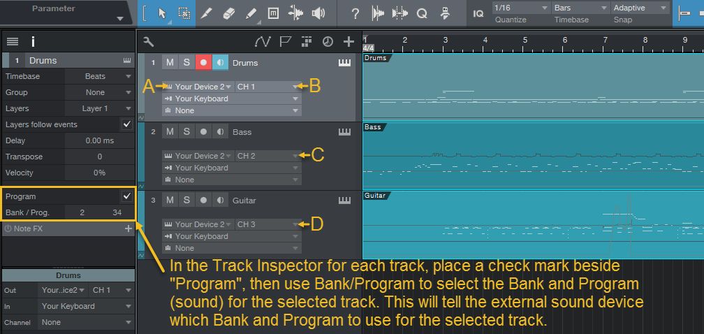 Studio One Pro 7: Setting up a Song to Record With a MIDI Hardware ...