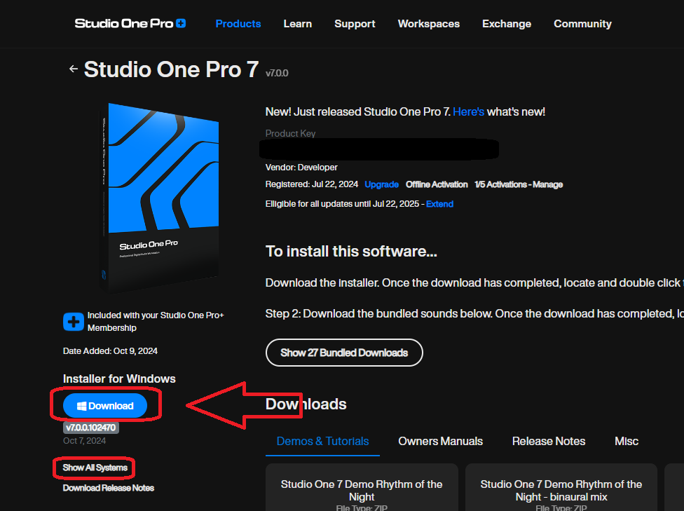 [2b] Studio One Pro 7: Software Install (PC) – Knowledge Base | PreSonus