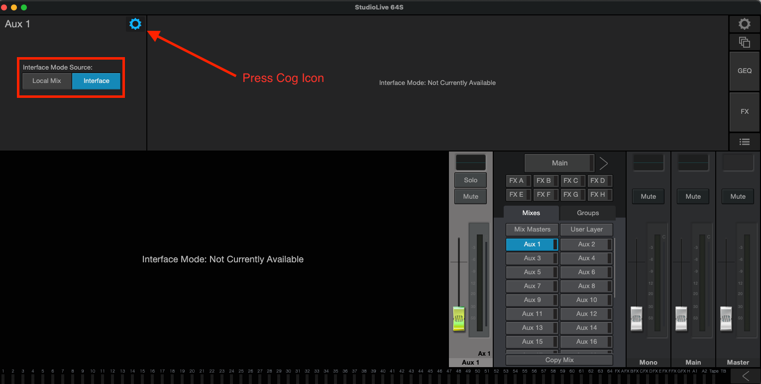 StudioLive Series III: Why does it say that Interface mode is not ...