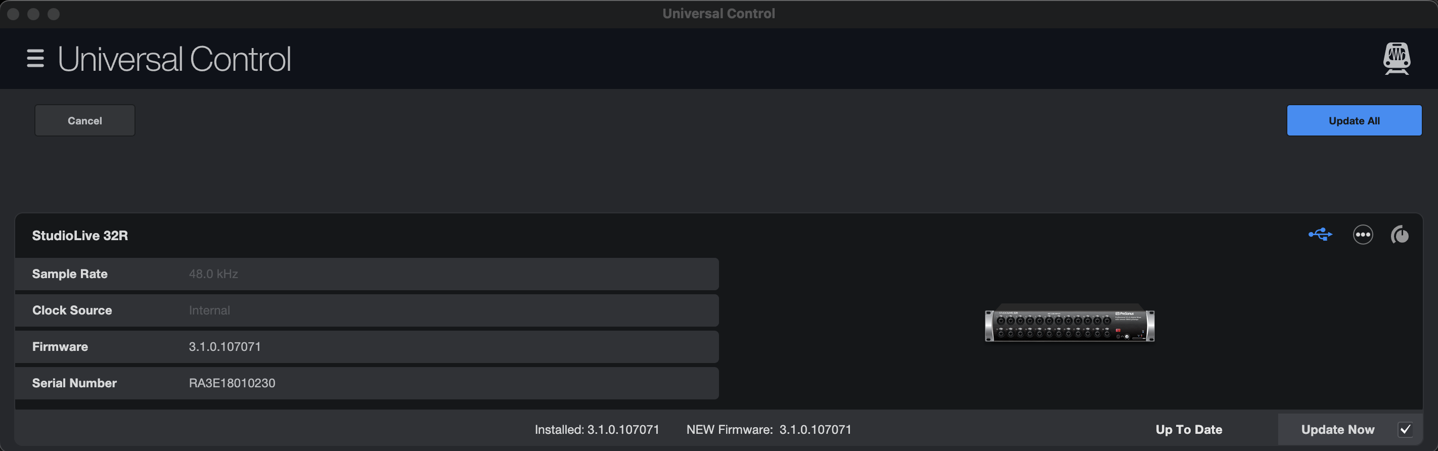 How do I update my StudioLive Eco System to Milan Certified Firmware ...