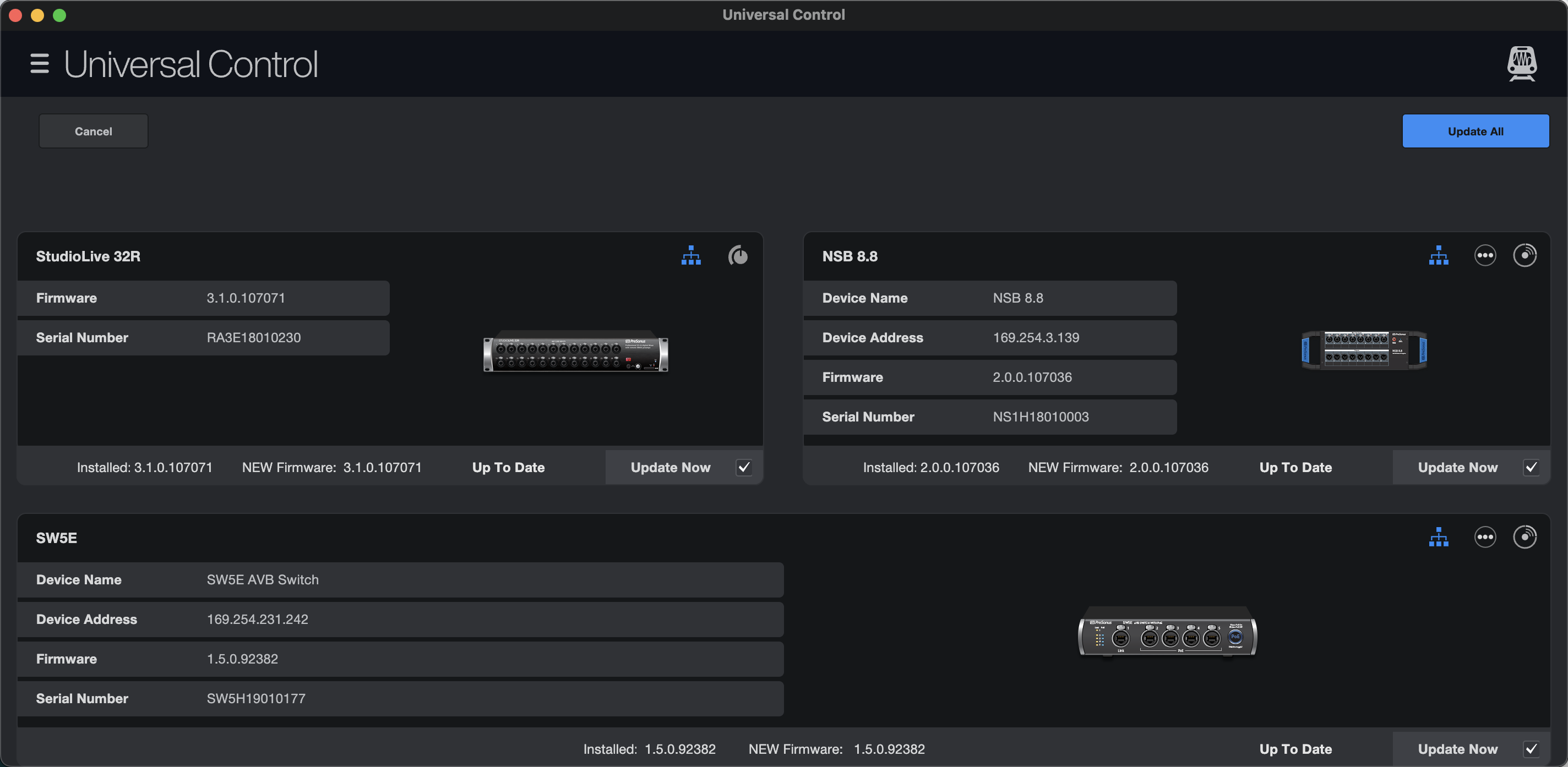 How do I update my StudioLive Eco System to Milan Certified Firmware ...