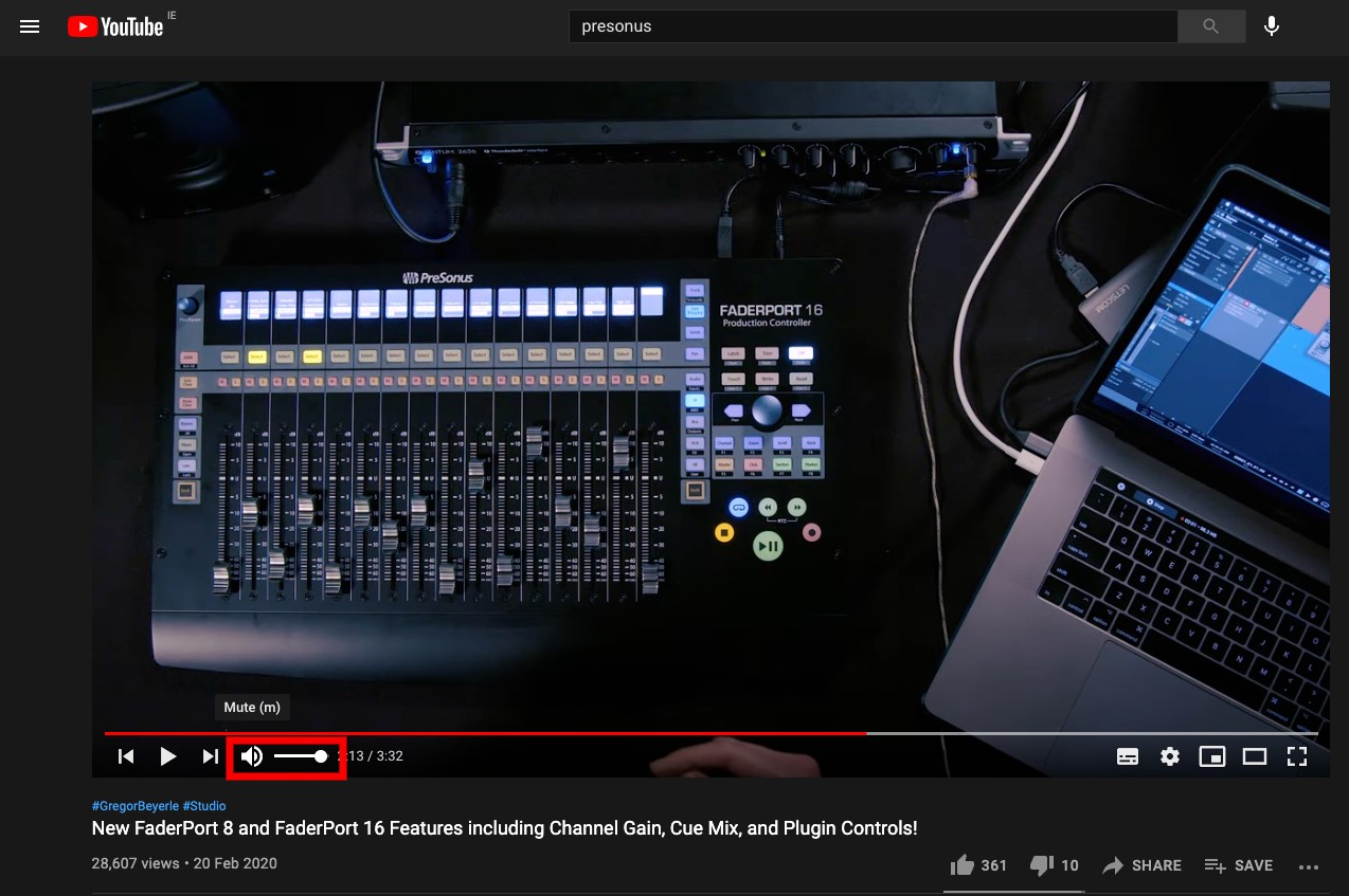 AudioBox USB 96: Play Youtube audio on Mac/PC – Knowledge Base | PreSonus