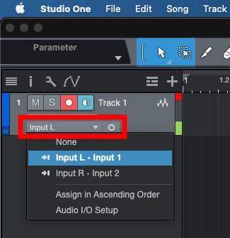 Studio 24c: Setup an Audio Track in Studio One – Knowledge Base | PreSonus
