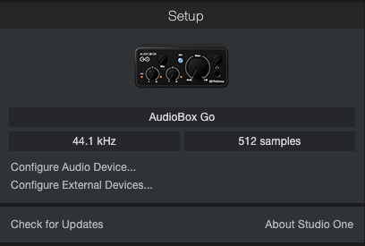 AudioBox GO: Configure Audio Device in Studio One – Knowledge Base ...