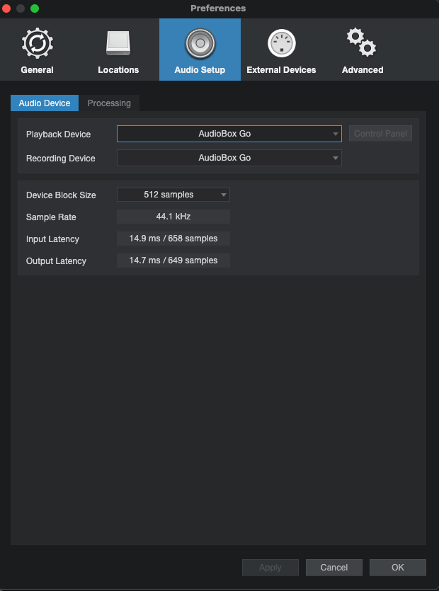 AudioBox GO: Configure Audio Device in Studio One – Knowledge Base ...