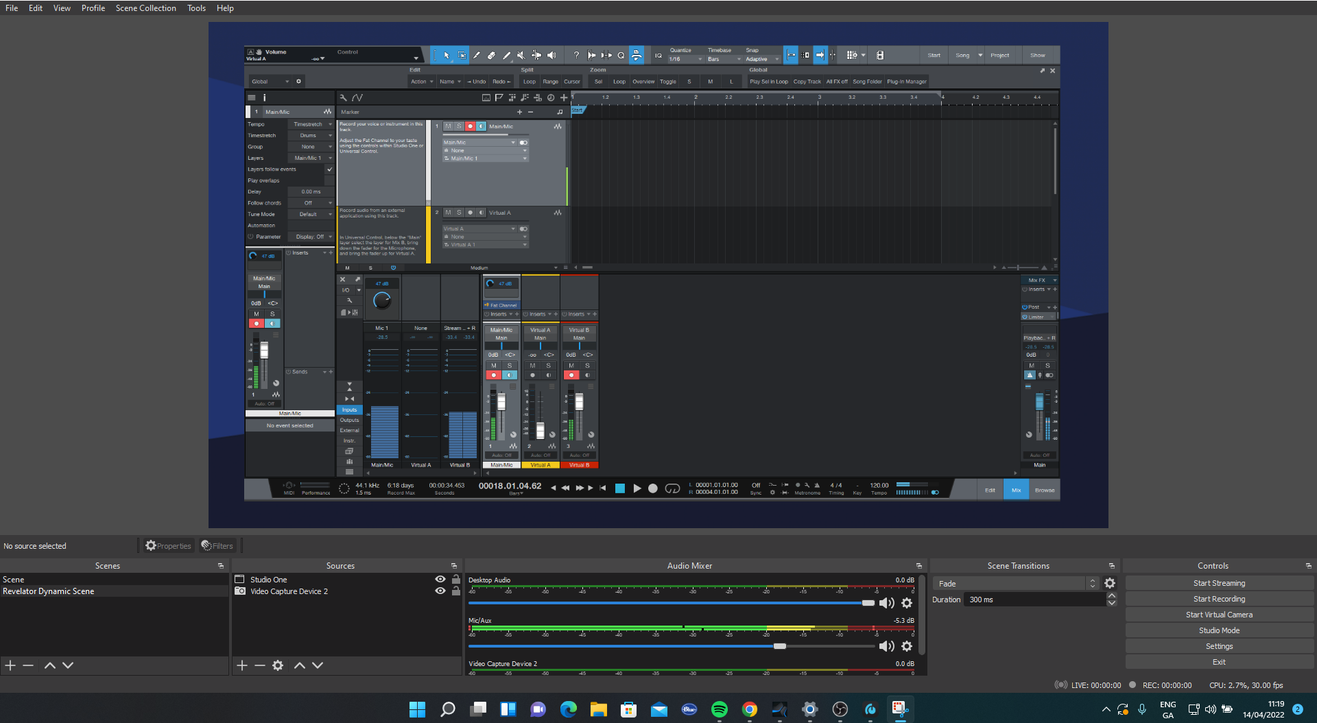 Revelator Dynamic: Set up livestream in OBS – Knowledge Base | PreSonus