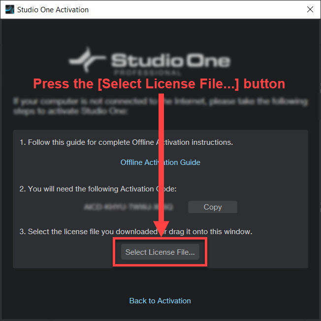 [4] Studio One Pro 7: Software Activation (Offline Computer ...