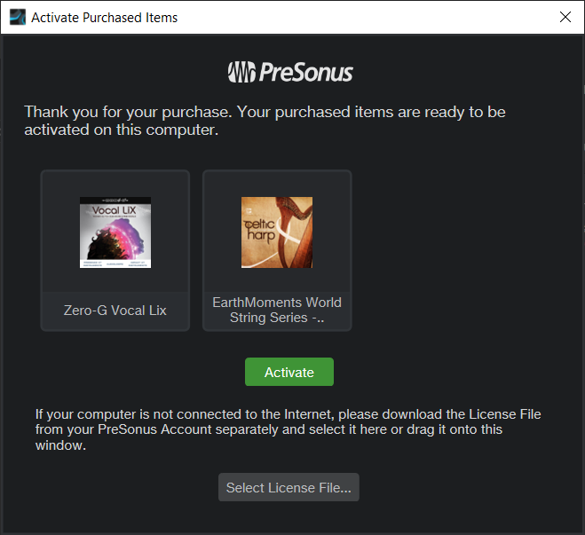 [7] Studio One Pro 7: Installing Studio One Sample and Loop Libraries ...