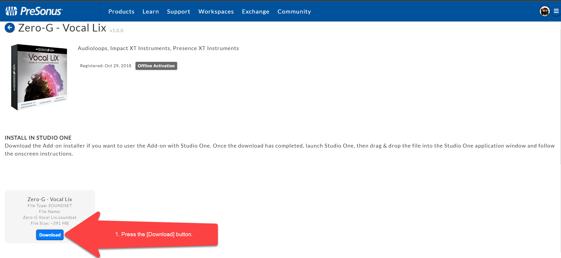 [7] Studio One Pro 7: Installing Studio One Sample and Loop Libraries – Knowledge Base | PreSonus